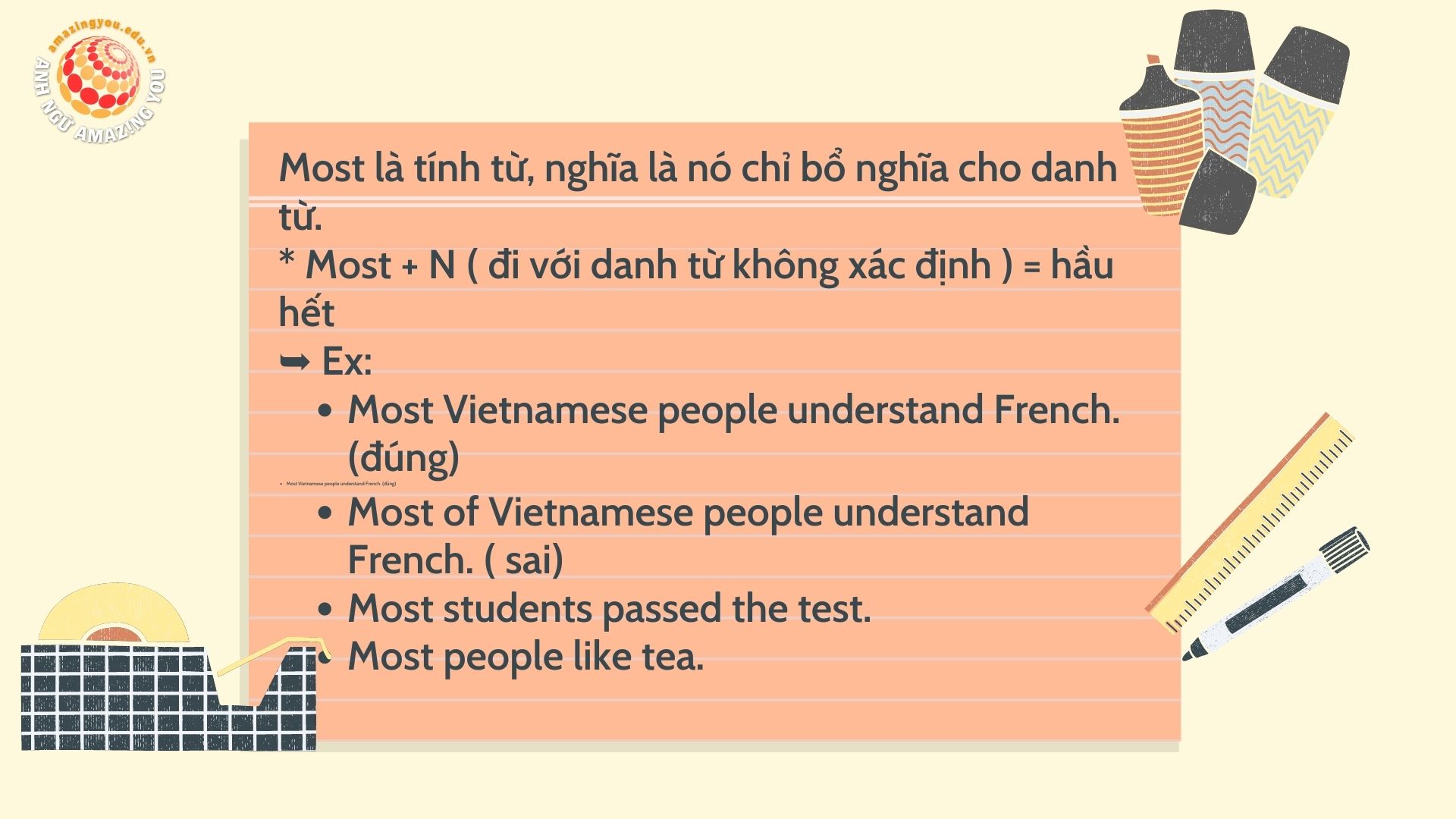 PHÂN BIỆT MOST, MOST OF, ALMOST, VÀ THE MOST - Anh ngữ Amazing YOU